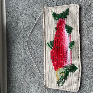 Salmon Run Crochet Wall Hanging Pattern PDF Tapestry Crochet Pattern ...