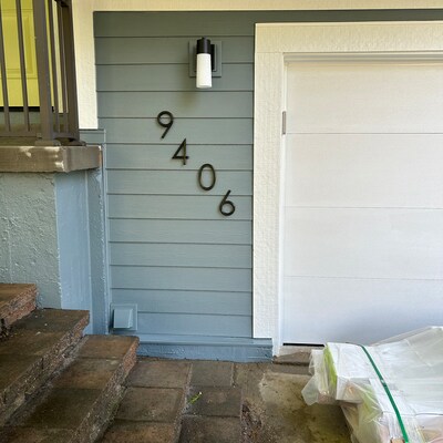 NO DRILLING REQUIRED 7.5 Vinyl Siding House Numbers Black or White - Etsy