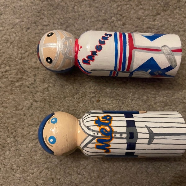 Baseball Team Peg Doll - Etsy