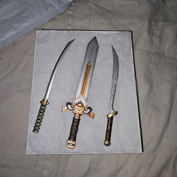 3D Printed Sword Bookmark: Fantasy Katana, Spartan, Medieval Gift - Etsy