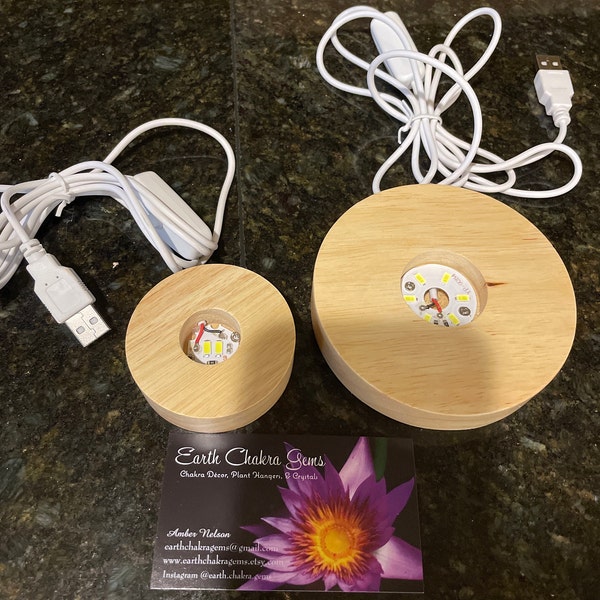 LED Crystal Display Stand, Wooden Stand, Crystal Display, LED Light ...