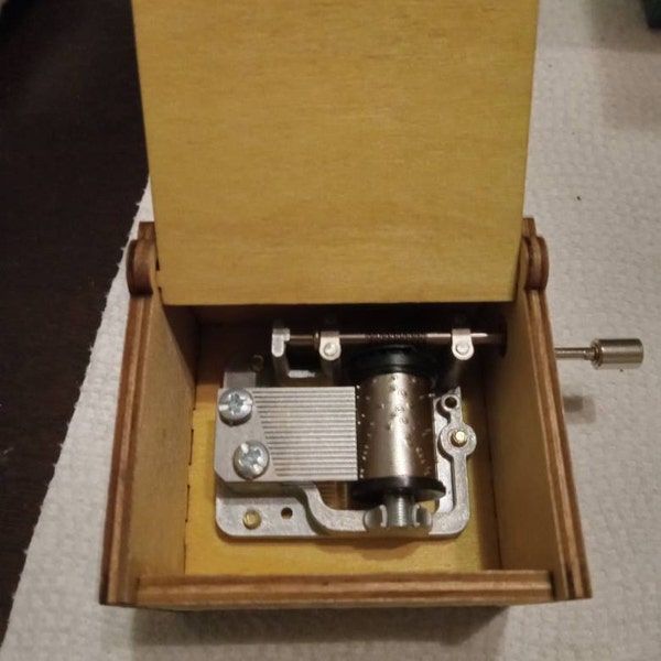 Walnut Wind-up Music Box | Custom Engraving | Custom Photo ...