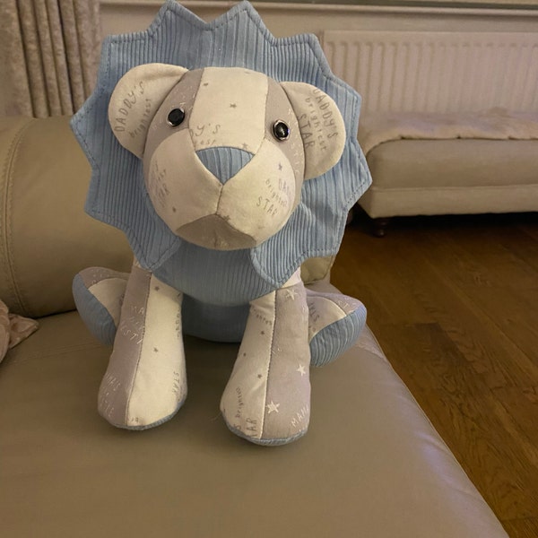 Larry Lion Toy Sewing Pattern PDF, Stuffed Lion Pattern, Stuffed Animal ...