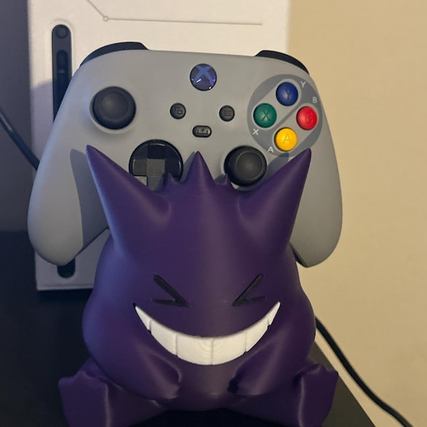 3D Printed Gengar Pokemon Controller Stand, Gaming Decor - Etsy