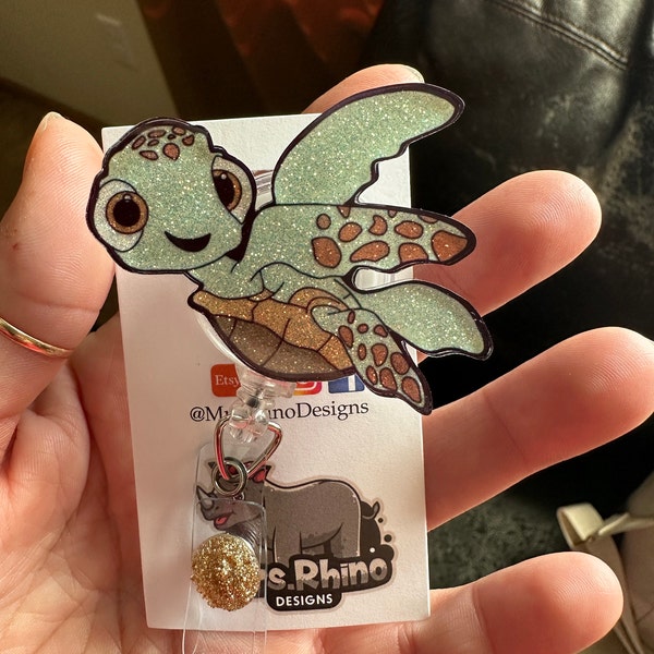 Squirt Crush Finding Nemo Retractable ID Badge Reel Nurse Teacher Badge ... Squirt Crush Finding Nemo Retractable ID Badge Reel Nurse Teacher Badge ...