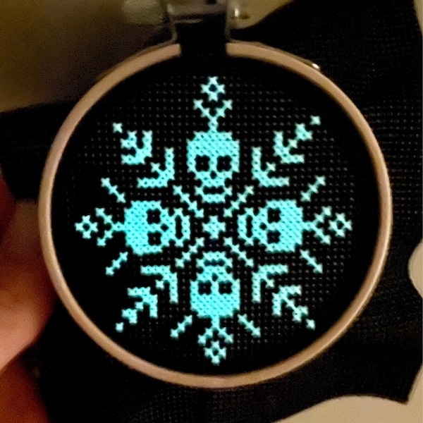 Gothic Snowflake Set - Cross Stitch Pattern - Modern, Macabre ...