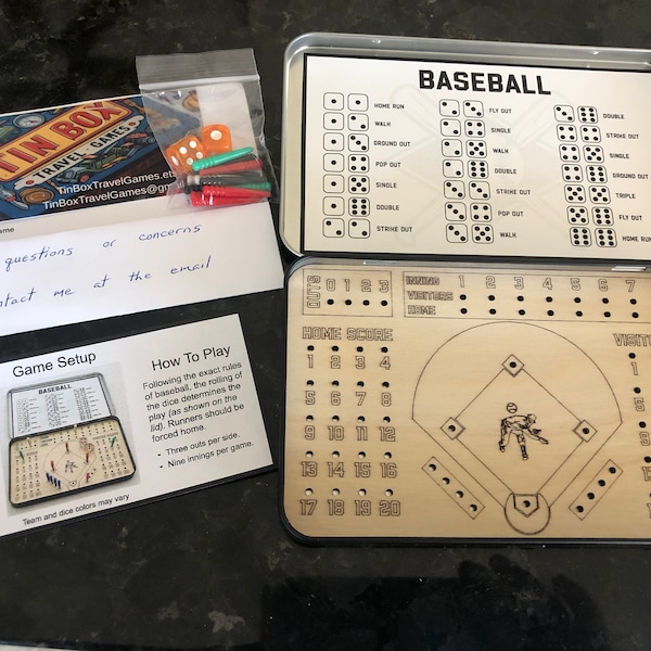 Baseball - Travel Game - Etsy