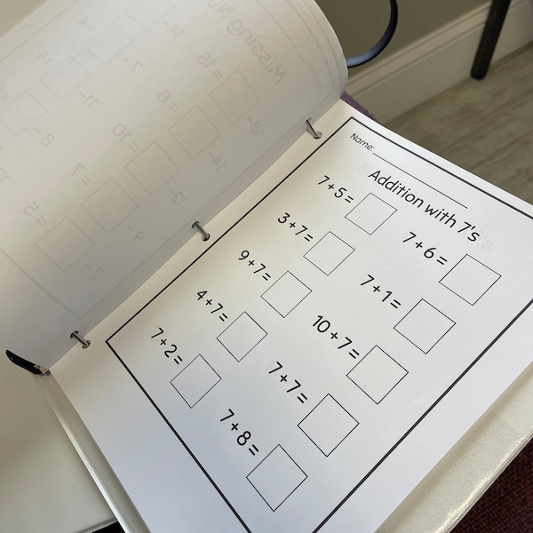 Math Worksheets - Printable - Instant Download - Addition - Subtraction ...