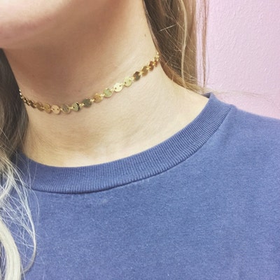 1 Foot Flat Gold Disc Connected Chains 6mm Disc Charmed - Etsy