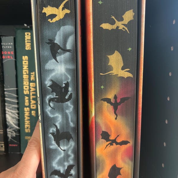 Fourth Wing & Iron Flame Sprayed Edges Set - Etsy