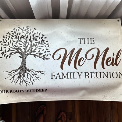 Family Reunion Banner // Custom Vinyl Banner // Next Day Printing ...