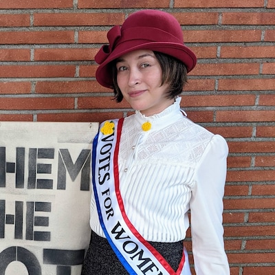 Suffrage Yellow Gold Rose 19th Amendment Artisan Handmade - Etsy