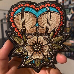 Wooden Brass Knuckles Patch Knuckle Duster & Flowers in the - Etsy