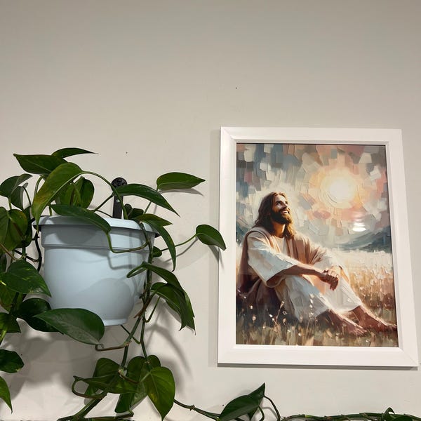 Sun and Smiles, Modern Christian Art, Jesus Portrait, Jesus Art, LDS ...
