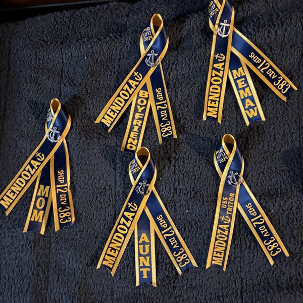 PIR Ribbon W/center & Sailor Keepsake Ribbon - Etsy