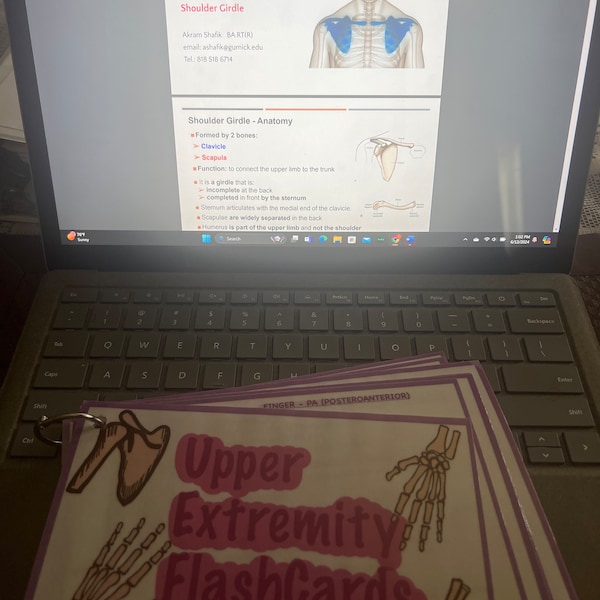 Radiologic Tech Upper Extremity Flashcards | X-ray Positioning Cards ...