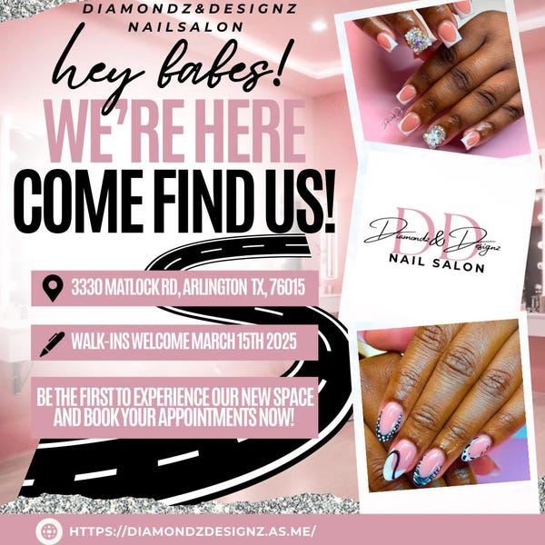 New Location Beauty Flyer, DIY Flyer Template Design, Store Opening ...