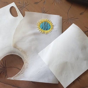 Real Parchment Cuttings Mixed Goatskin Parchment Piece Handmade ...