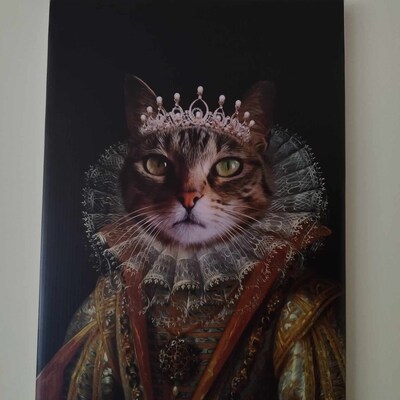 Custom Funny Multiple Pet Portrait Custom Painted 3 Pet - Etsy