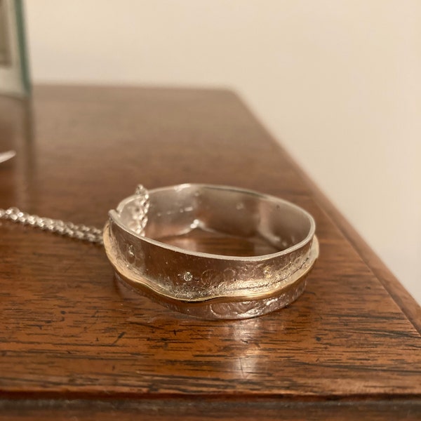 Martyn Silver Cuff With Round Hook Clasp - Etsy