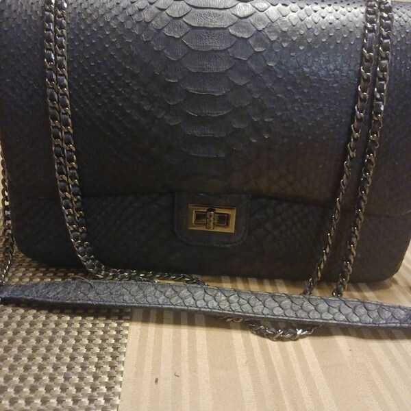 Python Snakeskin Motorcycle Leather Jacket With Red Gradation - Etsy