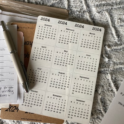 Small Calendar Stickers for Planners and Journals 2024, 2025, & 2026 ...