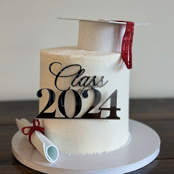 Graduation Cake Topper Class of 2025 Party Decorations, Graduation Cap ...