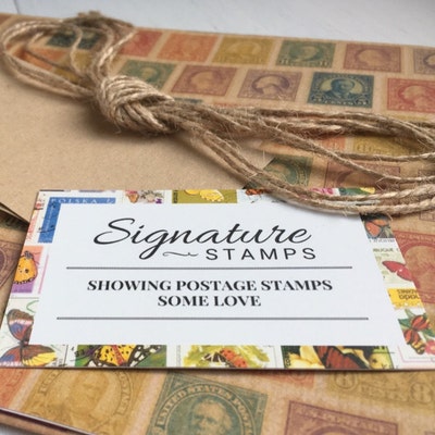 Vintage Gift Wrapping Paper Postage Stamp Gift Wrap Sheet - Etsy UK