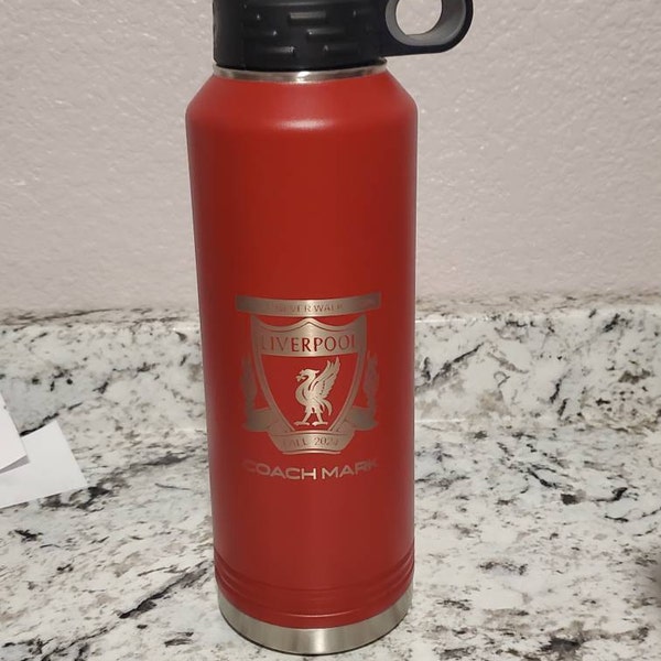 Personalized Laser Engraved Water Bottle With Custom Logo Name Text ...