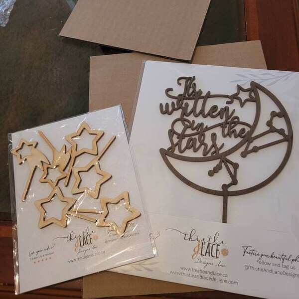 It's Written in the Stars Cake Topper, Constellation Cake Topper ...