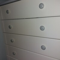 Grey & White Ceramic Knobs Kitchen Cabinet Drawer Knobs Hardware Knobs Handmade Knobs Cabinet ...