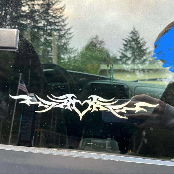 Bumper Sticker / Car Tramp Stamp / Y2K / Heart / Wings / Gothic / Vinyl ...