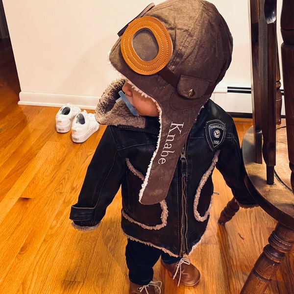 Baby Aviator Hat Toddler Pilot Hat Bomber Hat Childs Aviator With ...