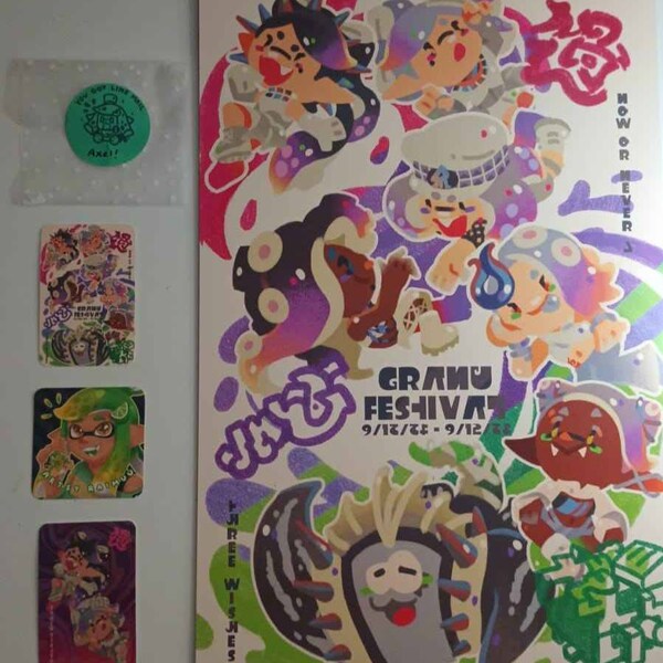 Splatoon Hotlantis ALT IDL Posters Squid Sisters off the Hook Agent 8 ...