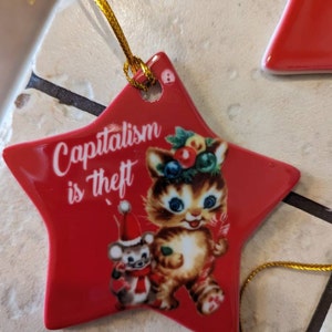 Capitalism is Theft Holiday Sweatshirt Anti-capitalist, Eat the Rich ...