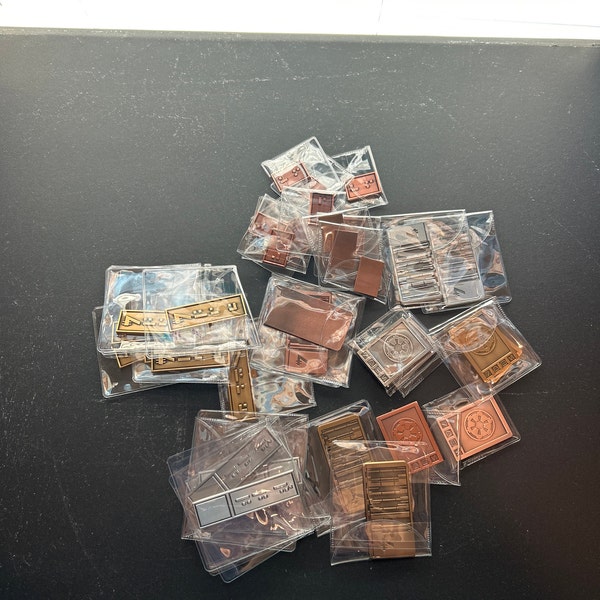 Deluxe Sabacc Core Worlds Set Solid Metal | Sabacc Gaming Tokens |star ...