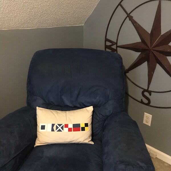Custom Nautical Flag Pillow - Etsy