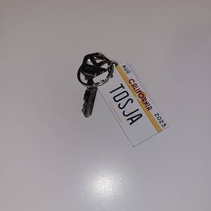 Personalized Virginia State License Plate Custom Keychain Tag Key Tag ...