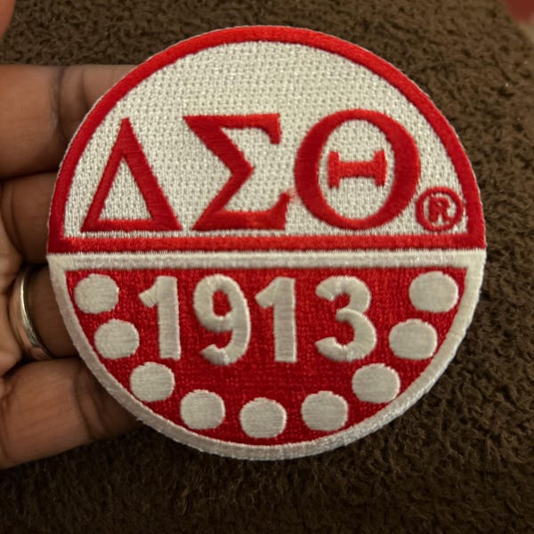 Delta Sigma Theta Sorority Circular Shield 11" Patch - Etsy