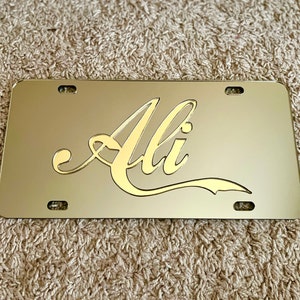 Custom Mirror License Plate Car Tag Personalized Car Tag - Etsy