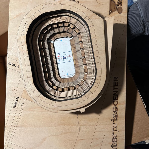 Custom Wooden 3D Stadium: Personalized Arena Decor - Etsy