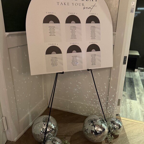 Envelope Seating Chart Modern Wedding Seating Chart Sign Entrance Sign ...