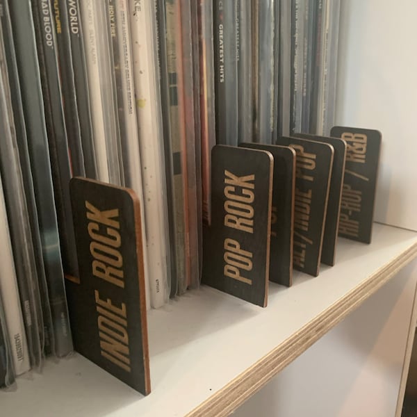 Eco Friendly, Genre Record Dividers, Record Dividers, Custom Genre ...