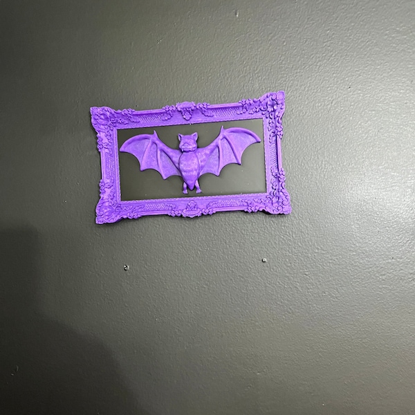 Bat Frame Wall Art • Gothic Home Decor • 3D Printed - Etsy