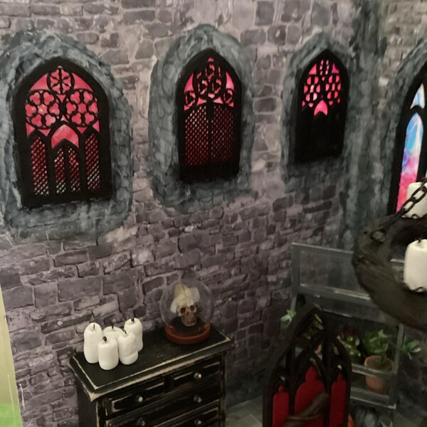 Miniature/doll House Gothic Windows - Etsy
