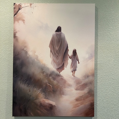 Follow Me Jesus, Jesus Walking Art, Bible Art, Christian Art, Jesus ...