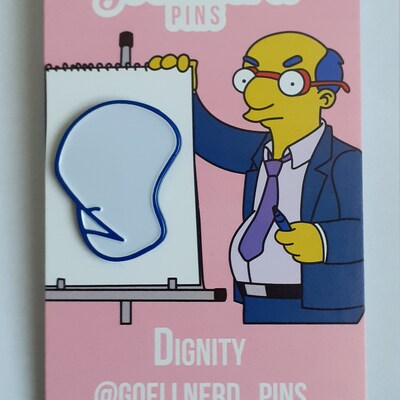 Simpsons Dignity Pin - Etsy
