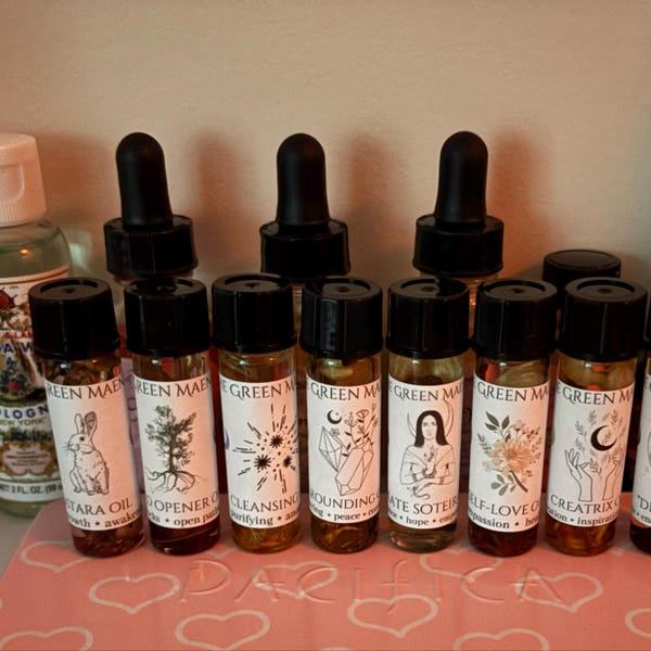 Choose 5 Intention Oils – Ritual Oils, Witchcraft Supplies, Witchy ...