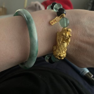 24K Real Gold Bracelet 24K Real Feng Shui Bracelet Lucky Bracelet Koi Bracelet 24K Koi Fish ...