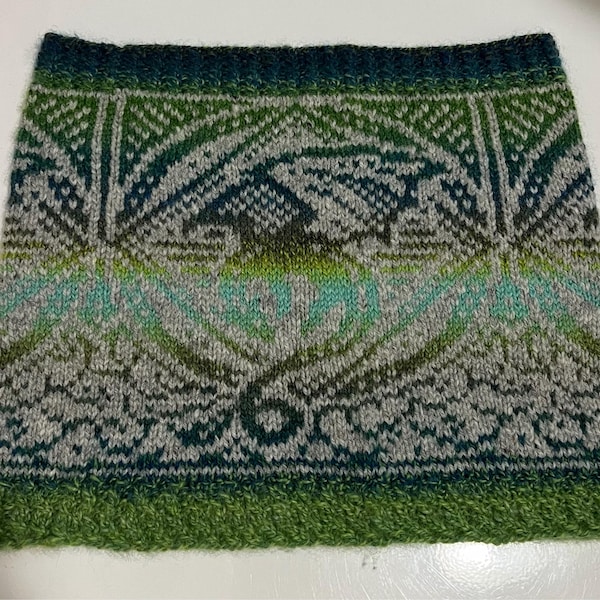 Dragon Tale Cowl Knitting Pattern, Digital PDF Pattern - Etsy
